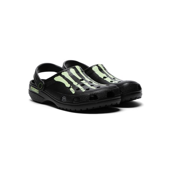 CROCS | Shoes | Crocs X Pleasures Skeleton Glow In The Dark Classic ...